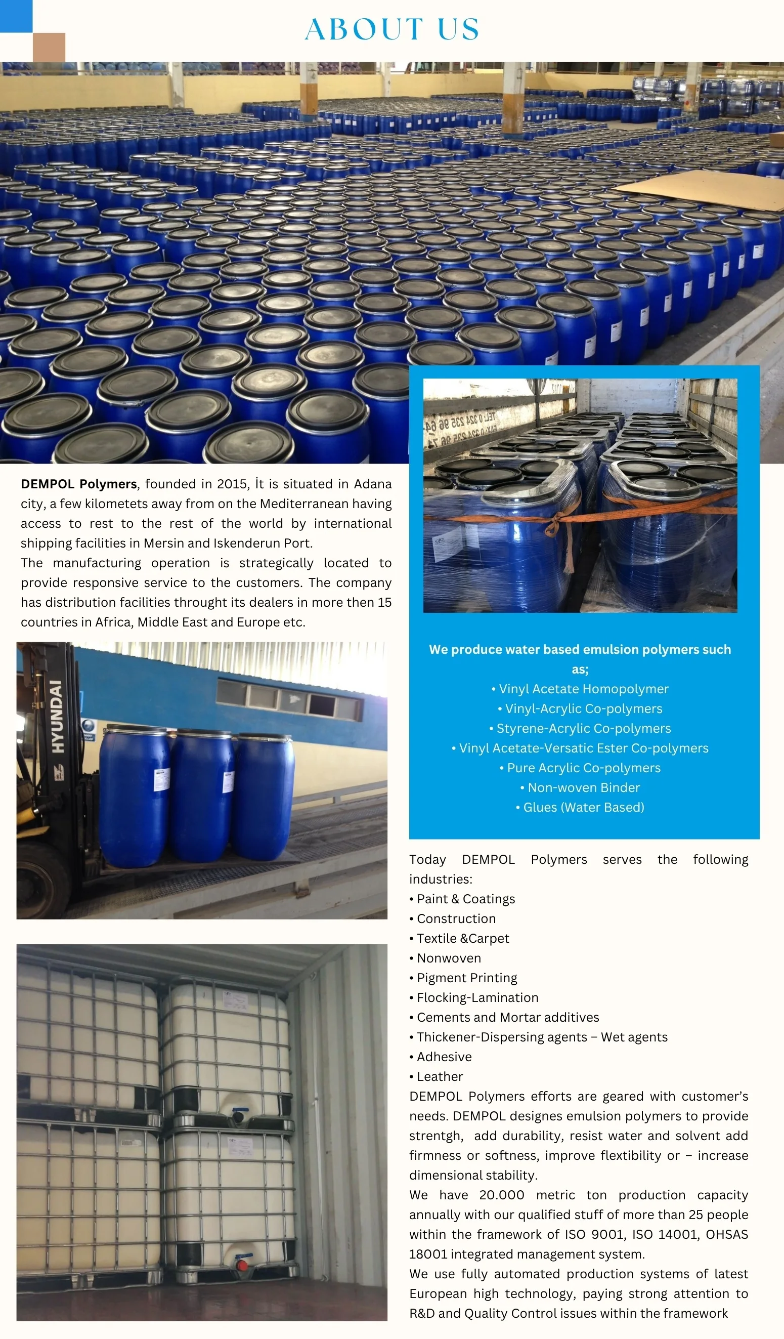 Styrene Acrylic Copolymer Emulsion Binder White 99.5% Purity DEMPOL SB ...