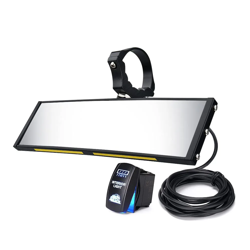 N2 Best Seller UTV Lighted Rear View Mirror Kit with Rocker Switches ...