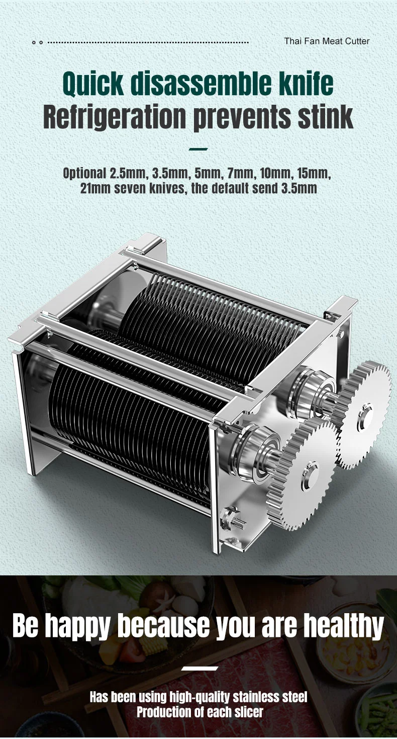 Adjustable Electric Mini 850w Commercial Frozen Meat Slicer Machine ...