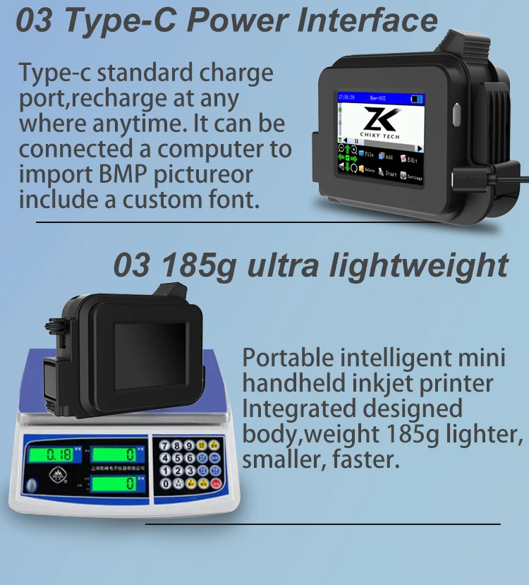 2023 New Arrivals Waterproof Eco Solvent Batch Tij Portable Mini Inkjet ...
