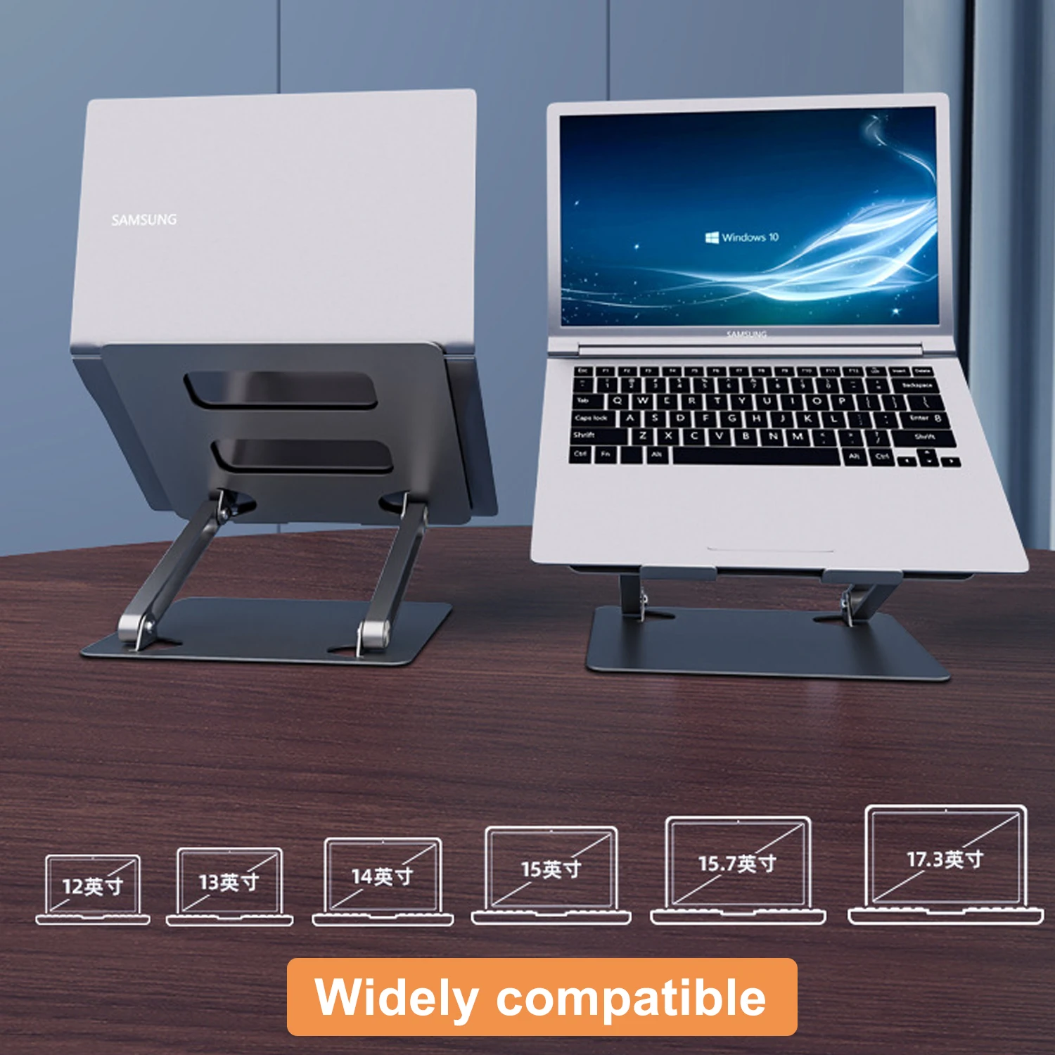 Easy Storage Heat-vent Dual Rotary Shaft Fully Foldable Ergonomic ...