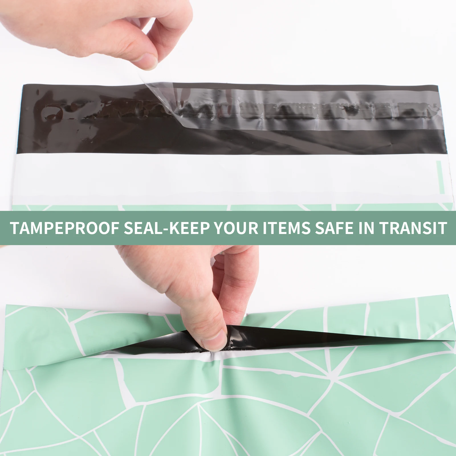 Matte Black Custom Poly Mailers - Biodegradable & Compostable