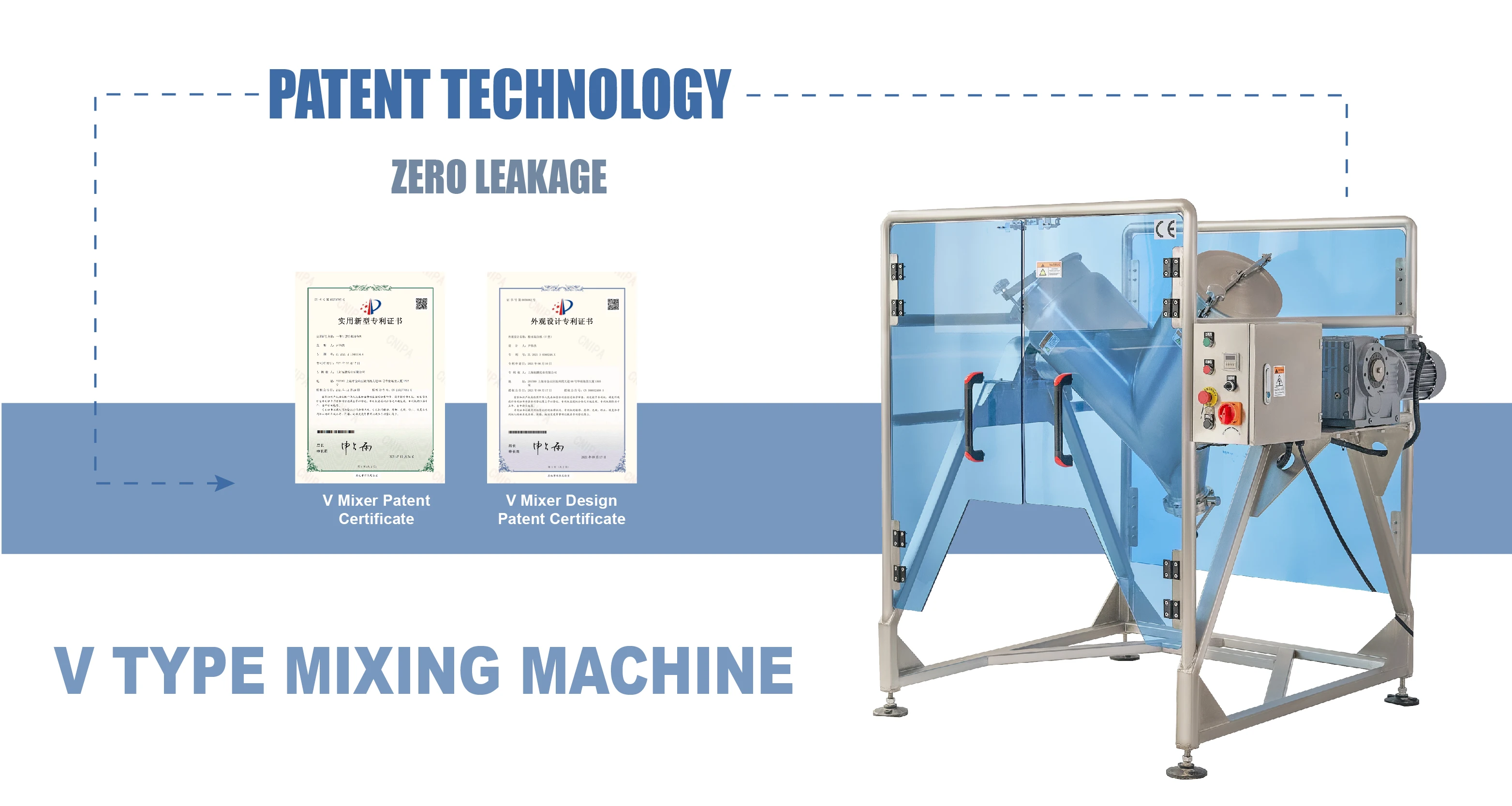 Multi-functional 30l 50l 70l V Mixer Machine Sugar Xylitol Erythritol ...