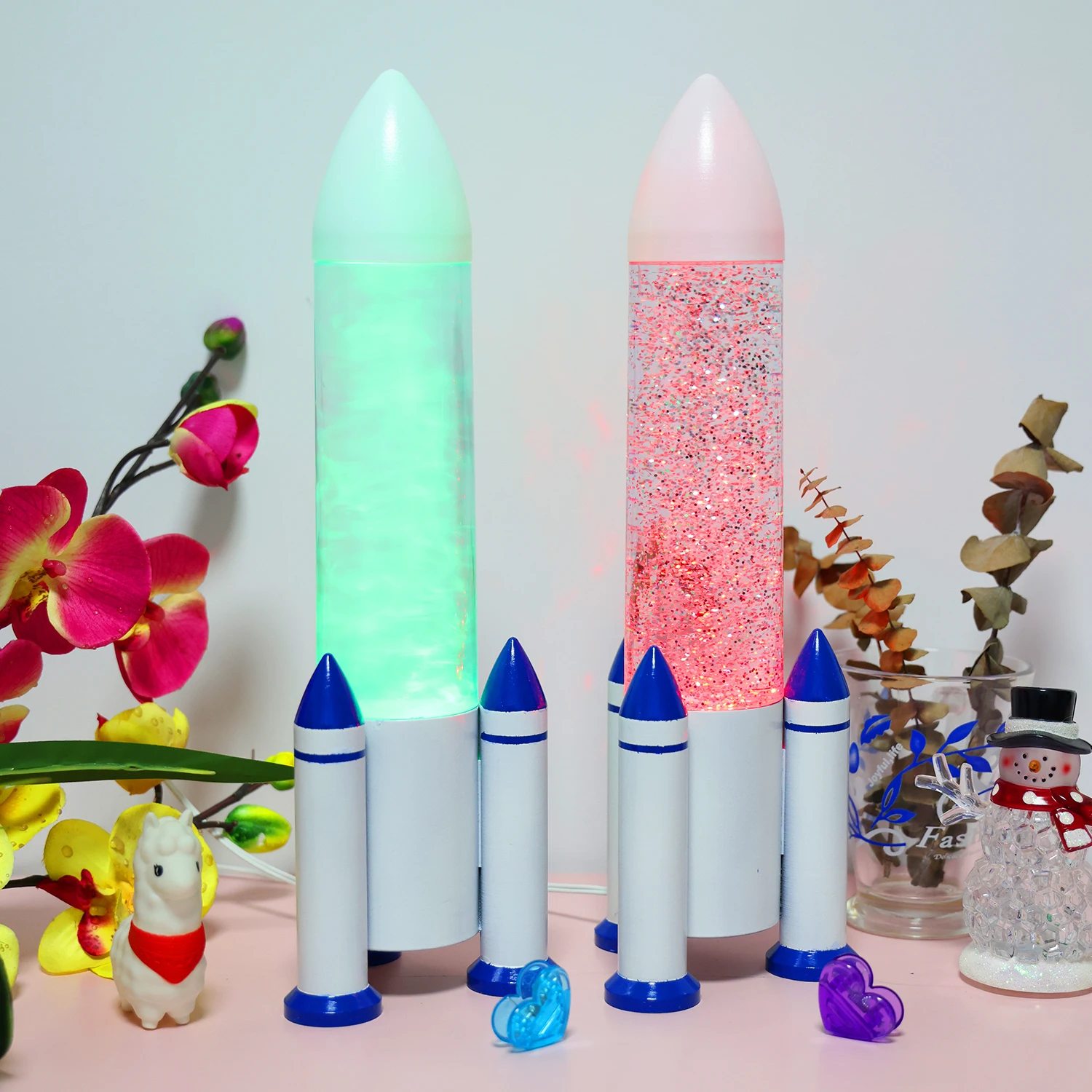 Wholesale Custom Lava Lamp - Giant Tall Stand Glitter Rocket