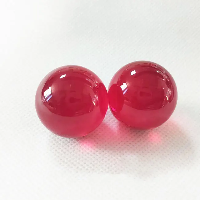 Wholesale Gemstone Beads: Synthetic Ruby Sphere 3mm-6mm Loose Gemstone ...