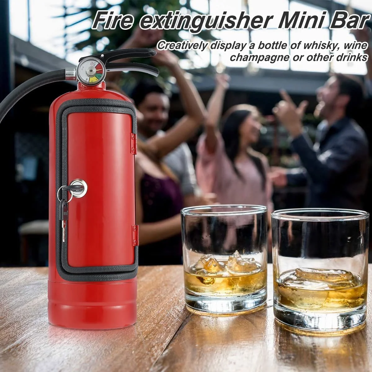Fire Extinguisher Mini Bar - Creative Wine Storage Box