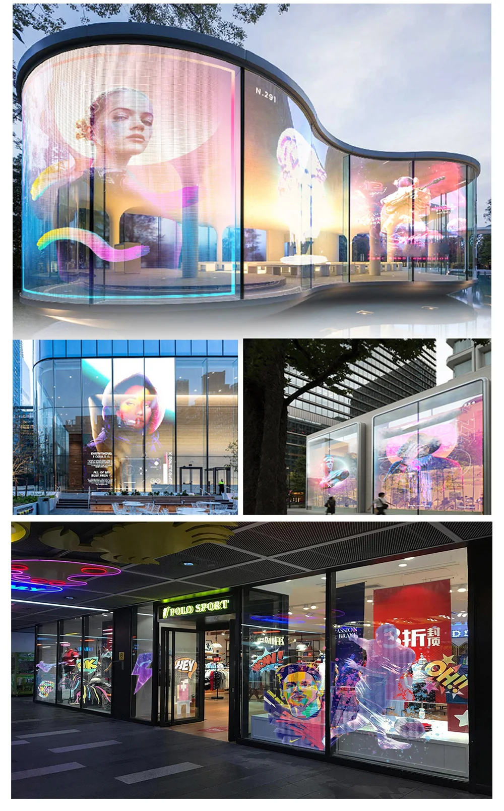 Led Curtain Wall Display