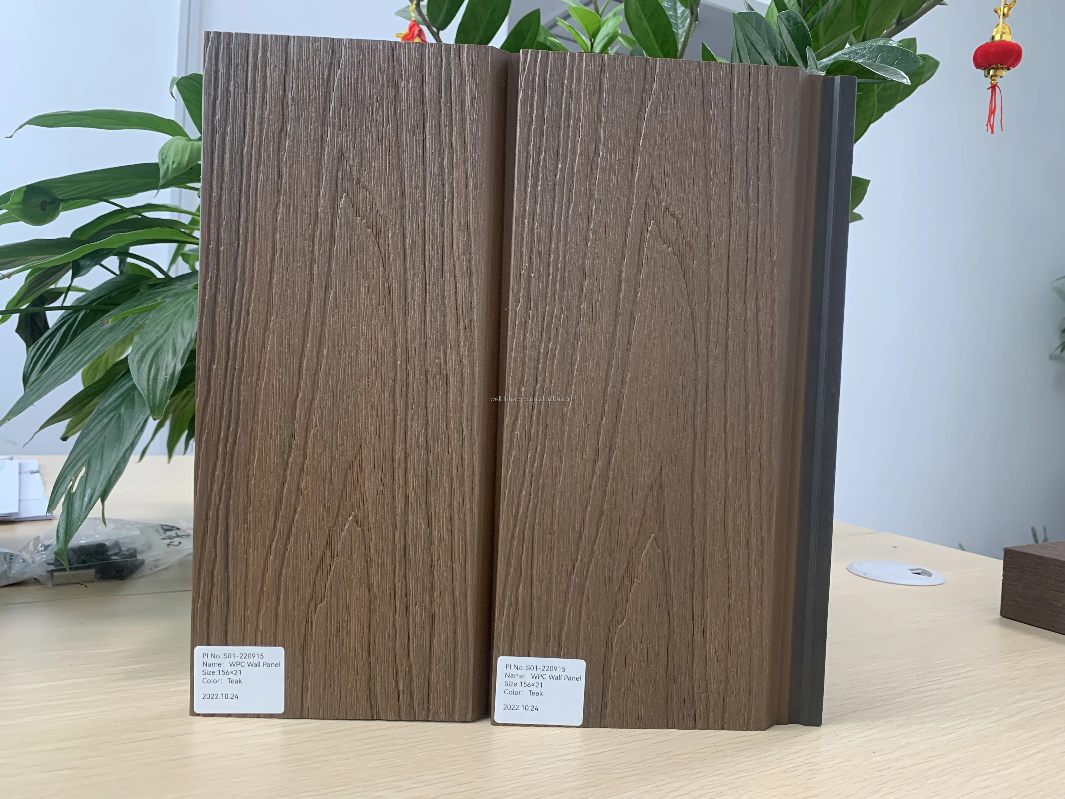 Outdoor WPC Wall Panel Cladding - Durable Teak Fascia Board