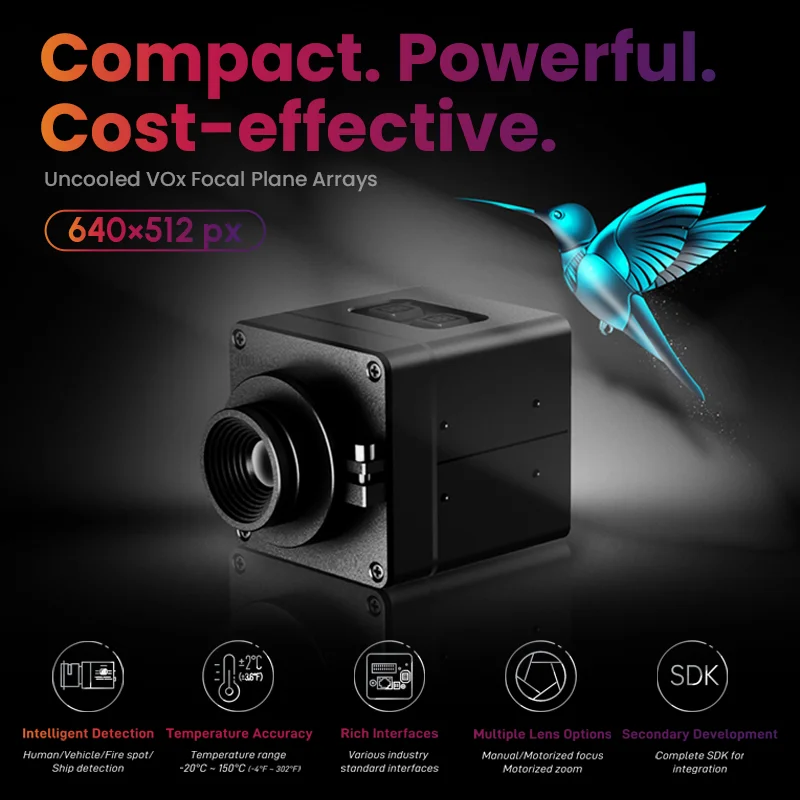 640x512 Fire Point & Ship Detection Security IP Thermal Modules