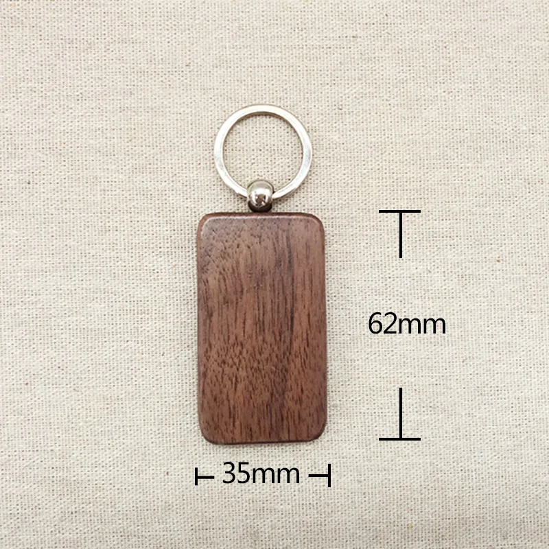 Custom Beech Timber Wood Keychain Sublimation Wooden Key Chains Blanks ...