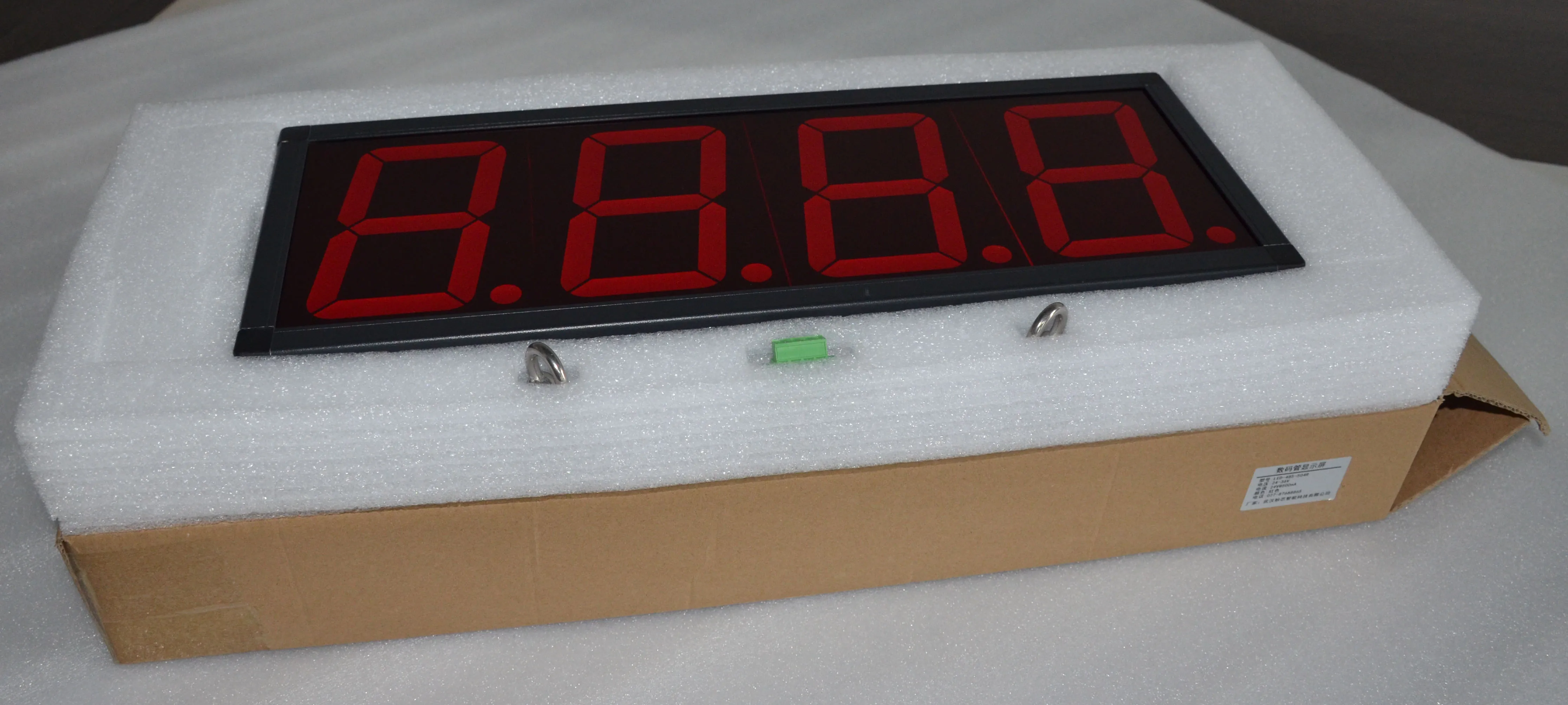 10 Inch Outdoor Large 7 Segment Modbus-rtu Protocol 4-bit Rs485 Waterproof Digital Tube Display ...