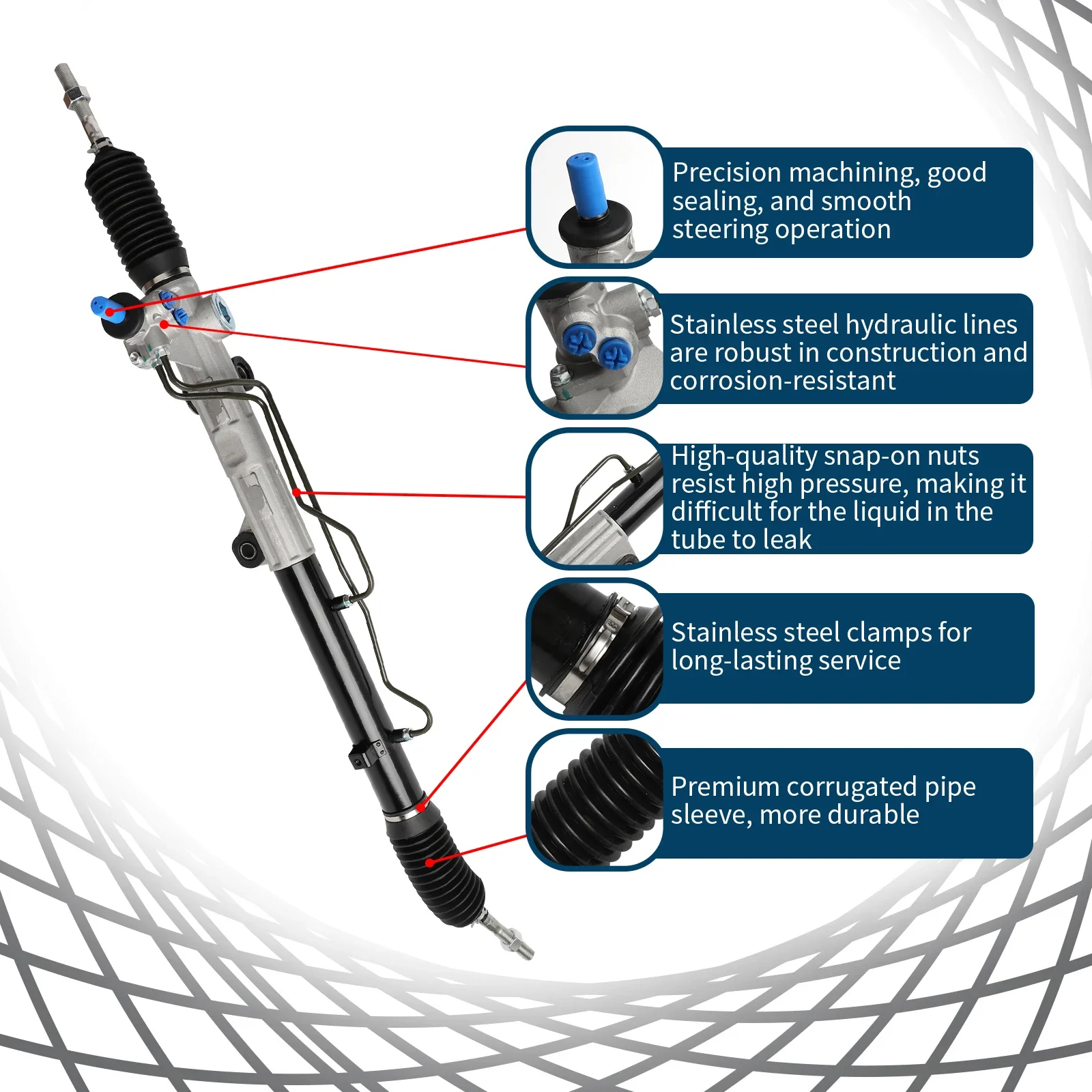 Steering Gear Power Steering Rack Assy for Fiat 500X