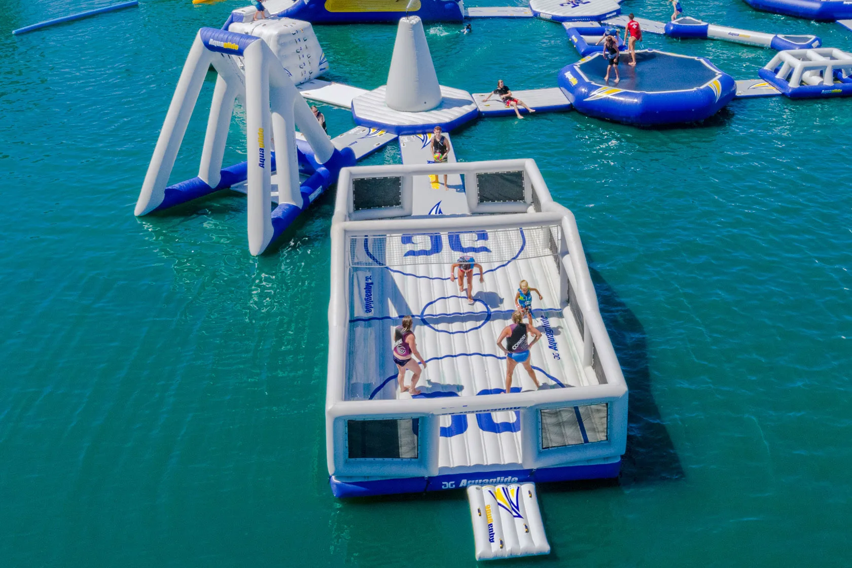 High Quality Inflatable Water Volleyball Court Game for Sale PVC ...