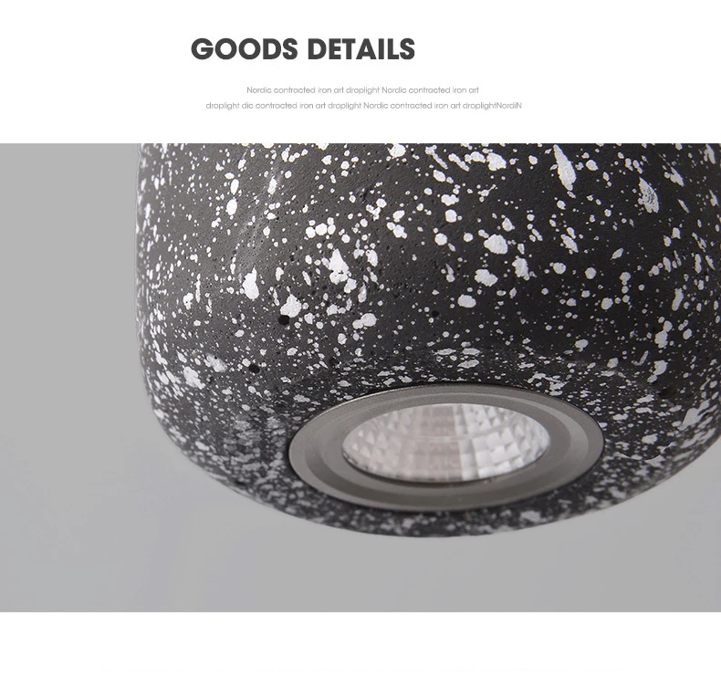 JOYIN Cement Stone LED Pendant Lights for Modern Spaces