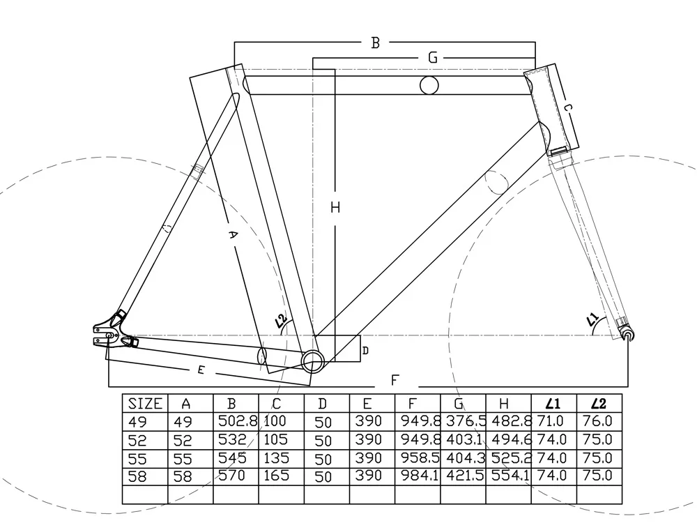 Mountain Bike Frame 700c - Racing Track Bicycle Fixed Gear