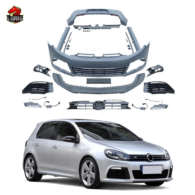 R20 Style Front Bumper Grill Side Skirts Rear Bumper Diffuser Body Kit ...