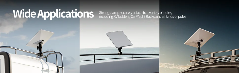 Starlink Satellite Mini V4 Clamp Complete Mount Kit with Double Ball ...