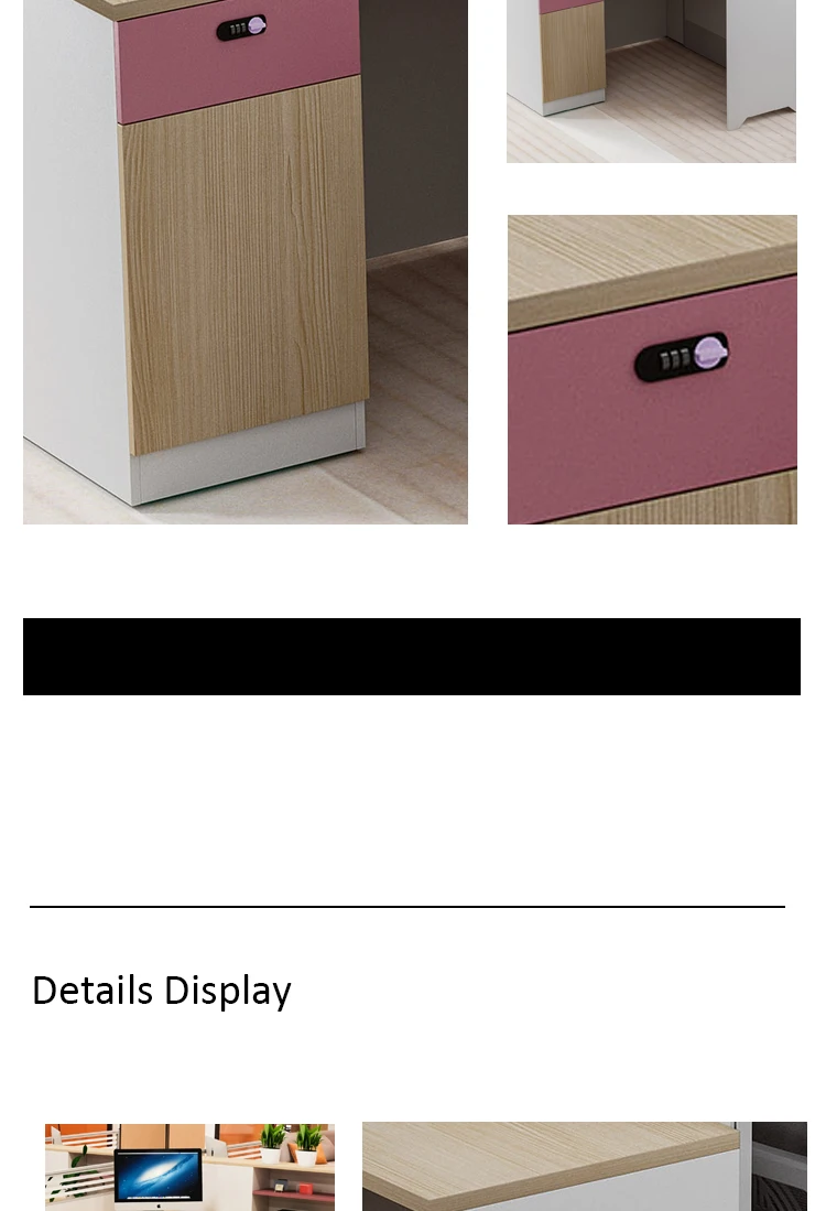 Customized Modular Multiple Seater Wooden Workstation Furniture Set Fancy Computer Office Desk ...