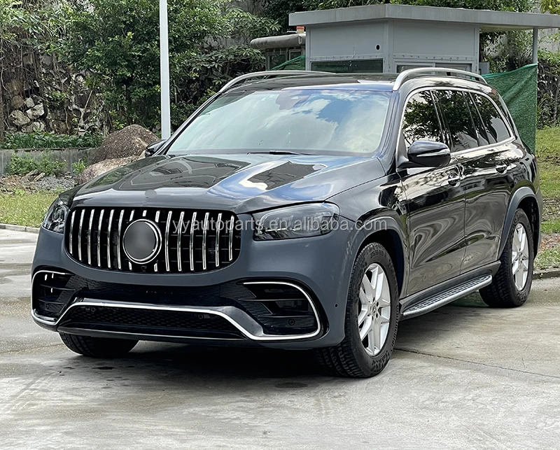 Car Retrofit Body Kit Gls-class Gls63 Style Front Bumper Look For Gls Class X167 Auto Grille ...