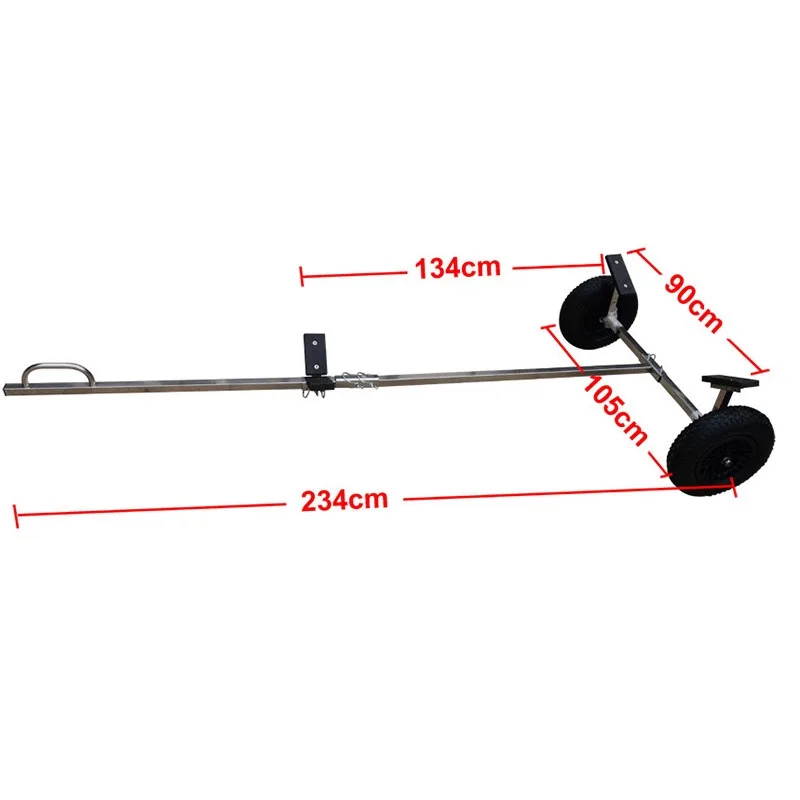 Stainless Steel 304 Inflatable Boat Kayak Trailer - Lightweight & Durable