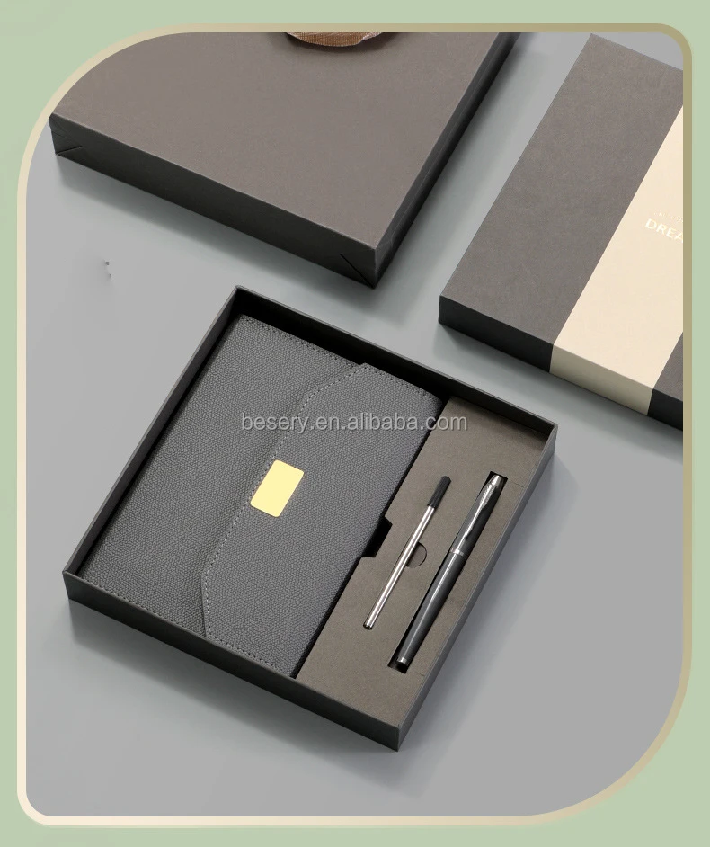 Wholesale VIP Corporate Business Gifts Set Notebook Pen Set with logo ...