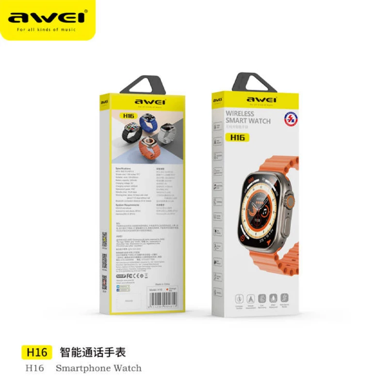 Awei H88 Alexa Smart Watch 2.1" Tft Large Screen Waterproof Original ...