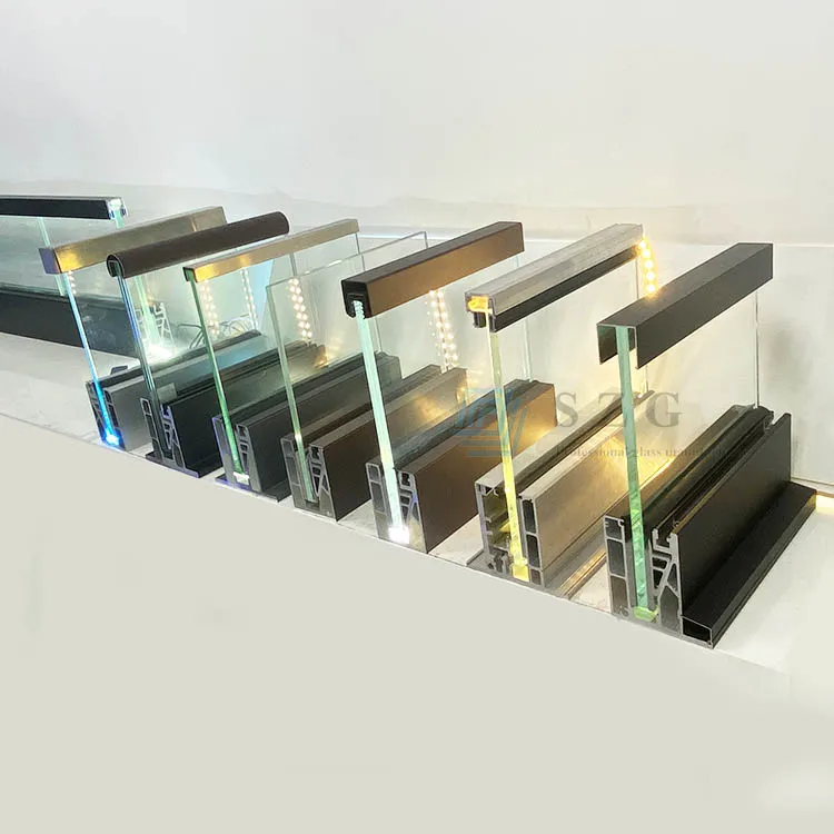 SZG U Channel Glass Balustrade Railing System Aluminum U Channel Base ...