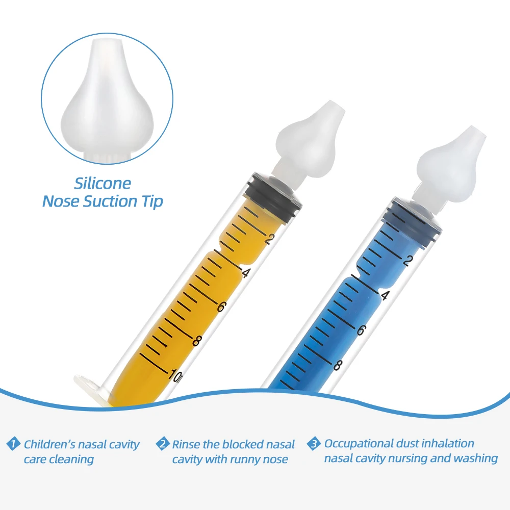 Nasal Rinse System,Colorful Nasal Syringe Portable Infant Nose Cleaner ...