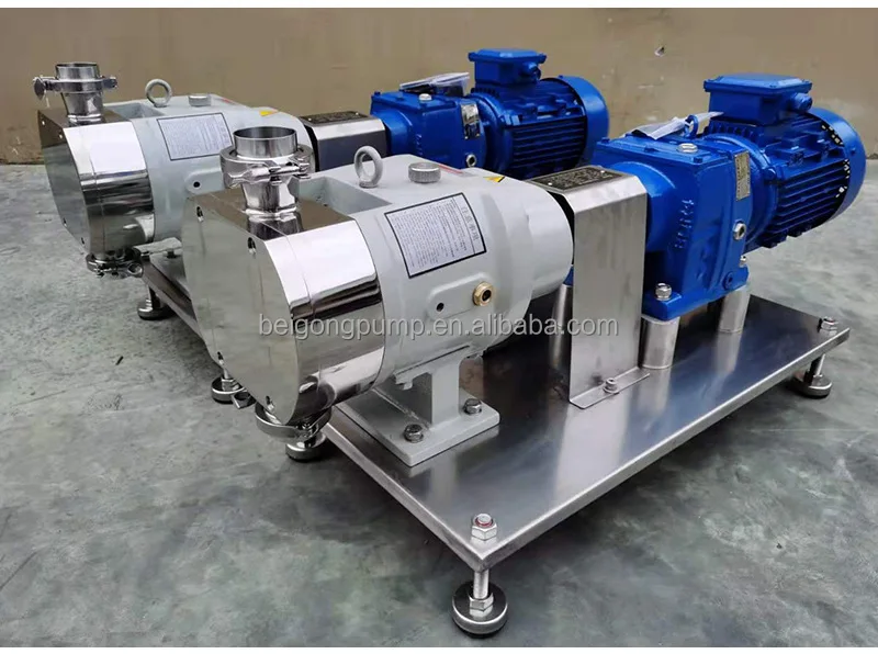 Butterfly Two Lobe Tri-Lobe Rotor Stainless Steel Pump