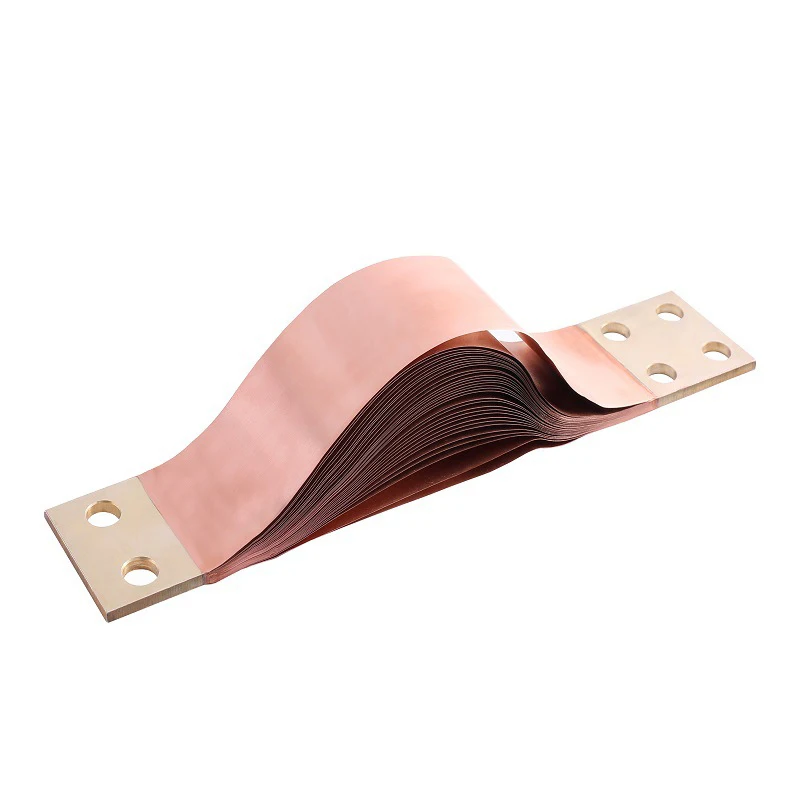 Flat Busbar Copper Battery Busbar Laminated Flexible Copper Busbars Connector For Power Storage ...