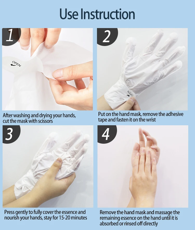 Oem Hand Mask Moisturizing Whitening Hand Spa Skin Care Anti-wrinkle ...