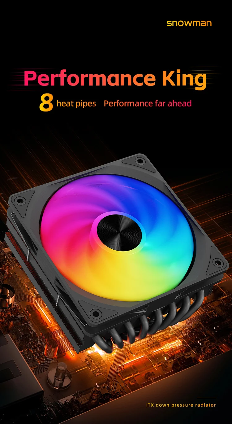 SNOWMAN Heat Pipe CPU Cooler - Efficient Cooling Solutions