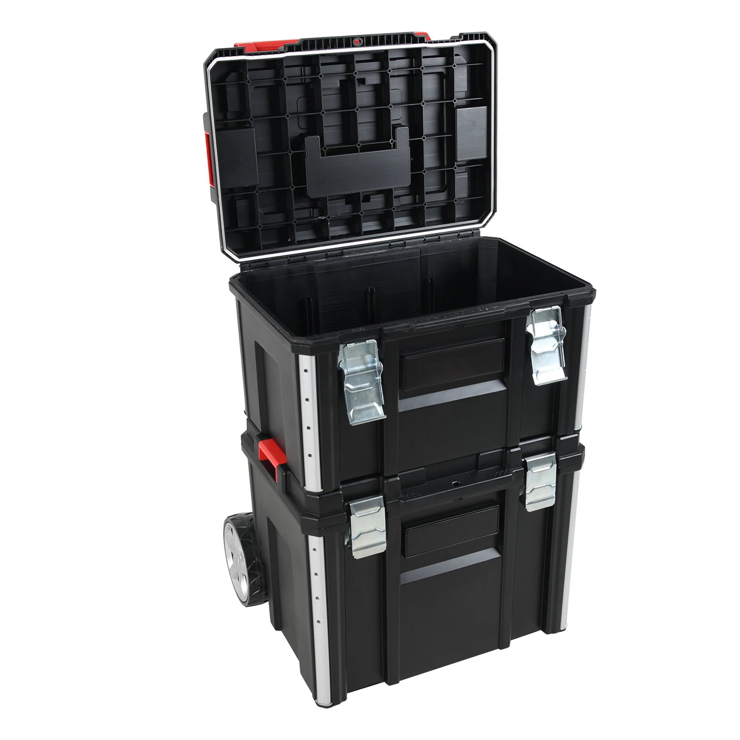 Vertak Hand Trolley Stackable Tool Box Set Iron And Pp Plastic Mobile ...