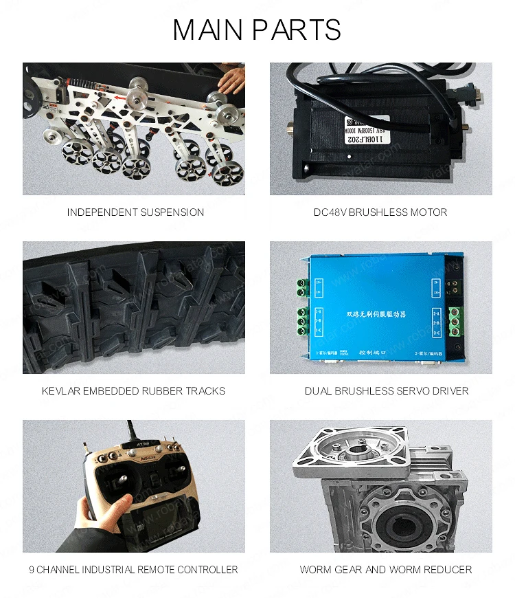 Max Payload 500kg Industrial Robot AVT-18T Crawler Robot Chassis Heavy ...