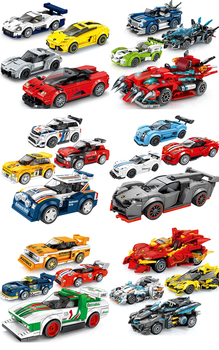 Sembo Blocks Super Race Car Model Building Bricks Famous Vehicle ...