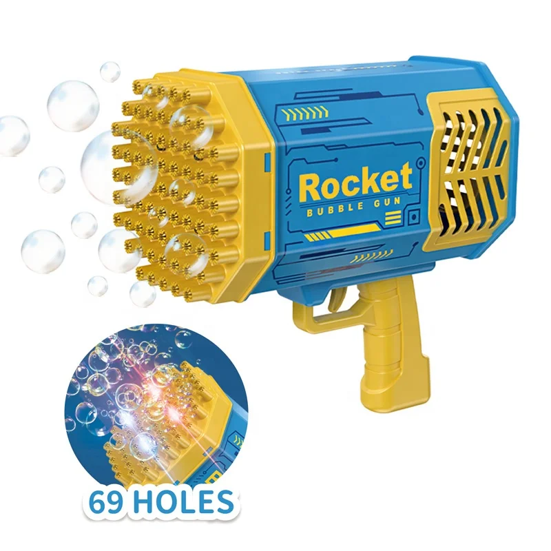 69 Holes Electric Bubble Bazooka Toy - Fun for All Ages