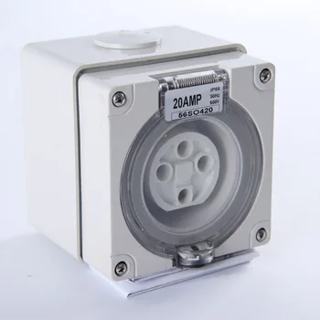 Clipsal 56so420 Socket Outlet Less Enclosure Surface Mount 4 Round ...