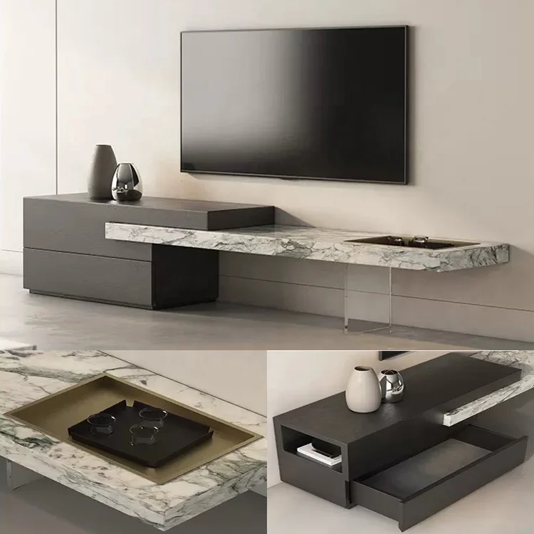 Architectural Marble TV Cabinet | Commercial Fit-Out Furniture – PGR ...