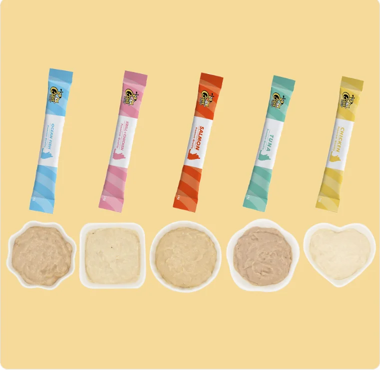 Custom Cat Creamy Treats Cat Snack Liquid Free Sample Oem Packing Cat ...