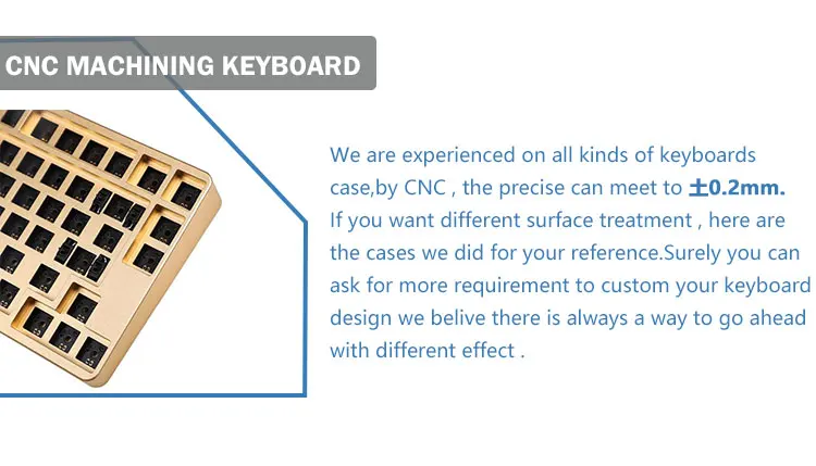 Aluminum Custom Machined Keyboard Case Anodized Pvd Cnc Machining ...