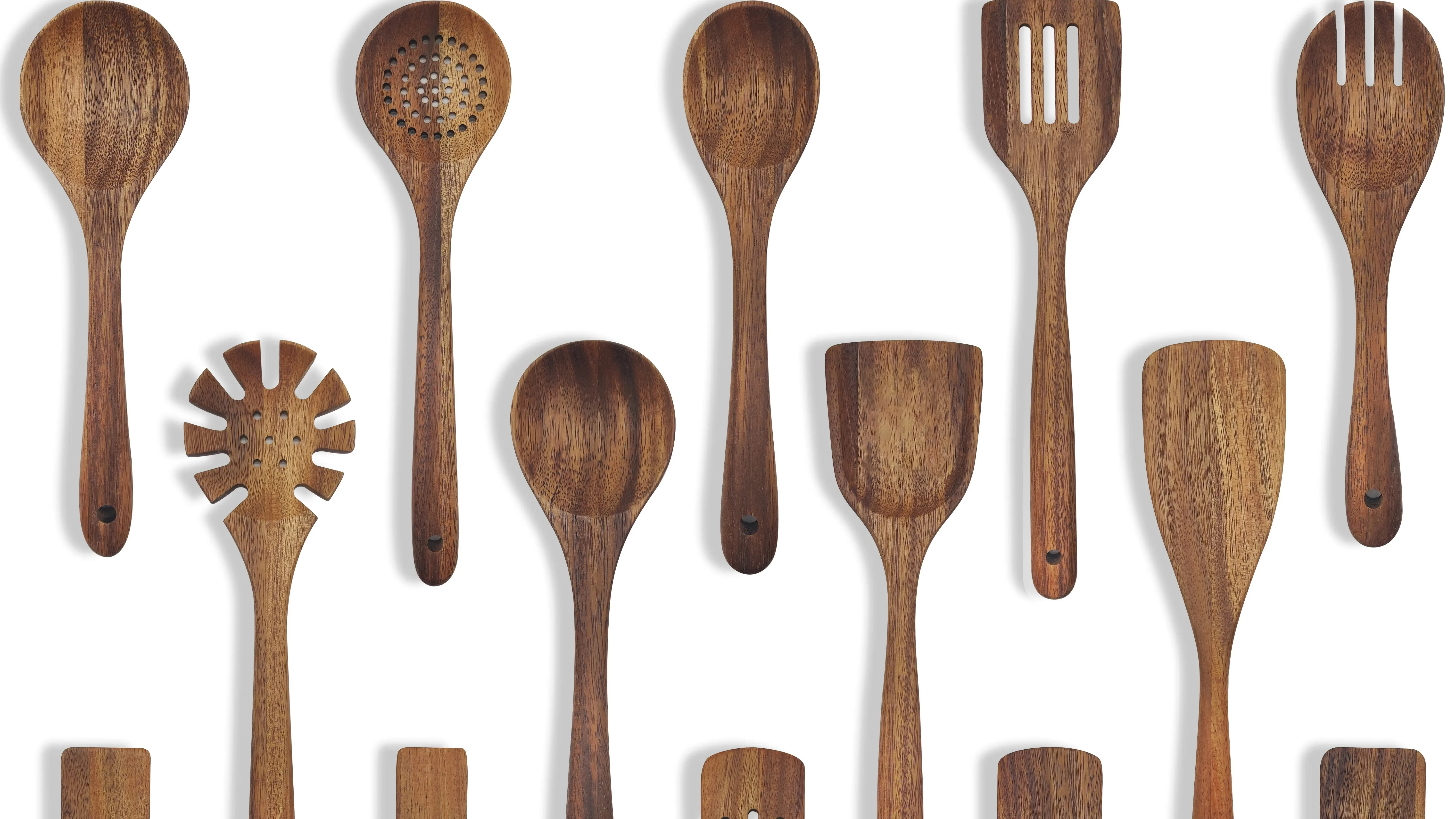 High Quality Kitchen Tools Black Walnut Wooden Kitchen Cooking Set Wood ...