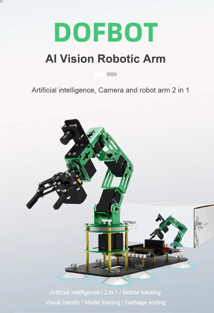 Yahboom Ai Visual Robot Arm Ros Open Source Programming Kit With Python3 Programming Language