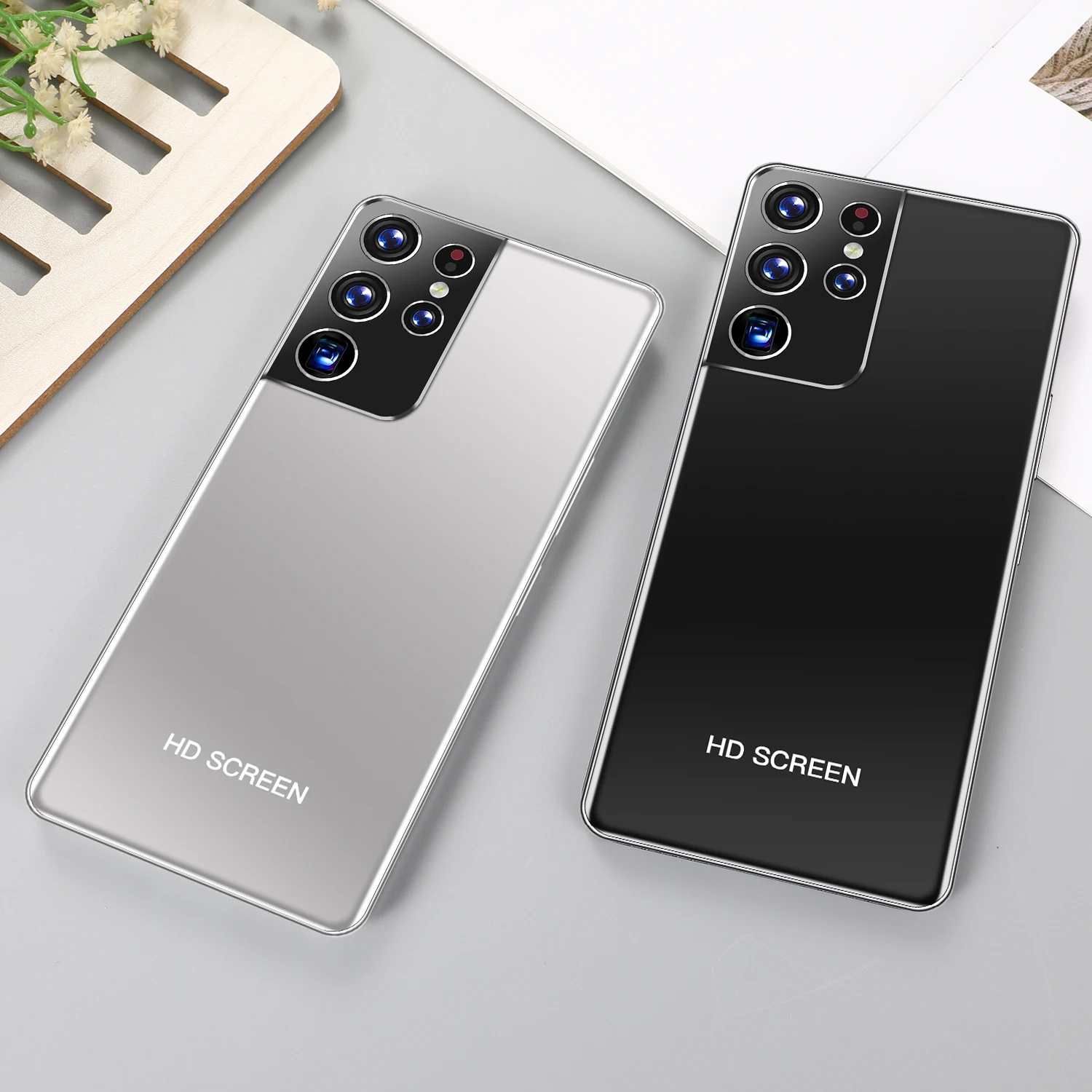 S36 Ultra 6.72 Inch Unlocked Smartphone Android 3g Net 6.72" Cellphone With Real 1g + 8gb Face ...