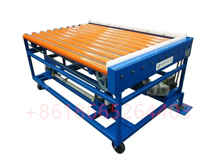 90 Degree Powered Pop up Section Pallet Transfer Table Chain Conveyors ...