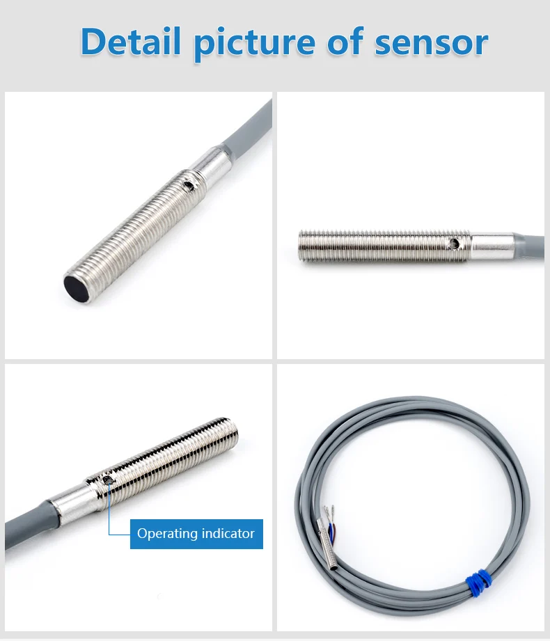 M4 IP67 Precision Detection Micro Switch Proximity Sensor NPN PNP ...