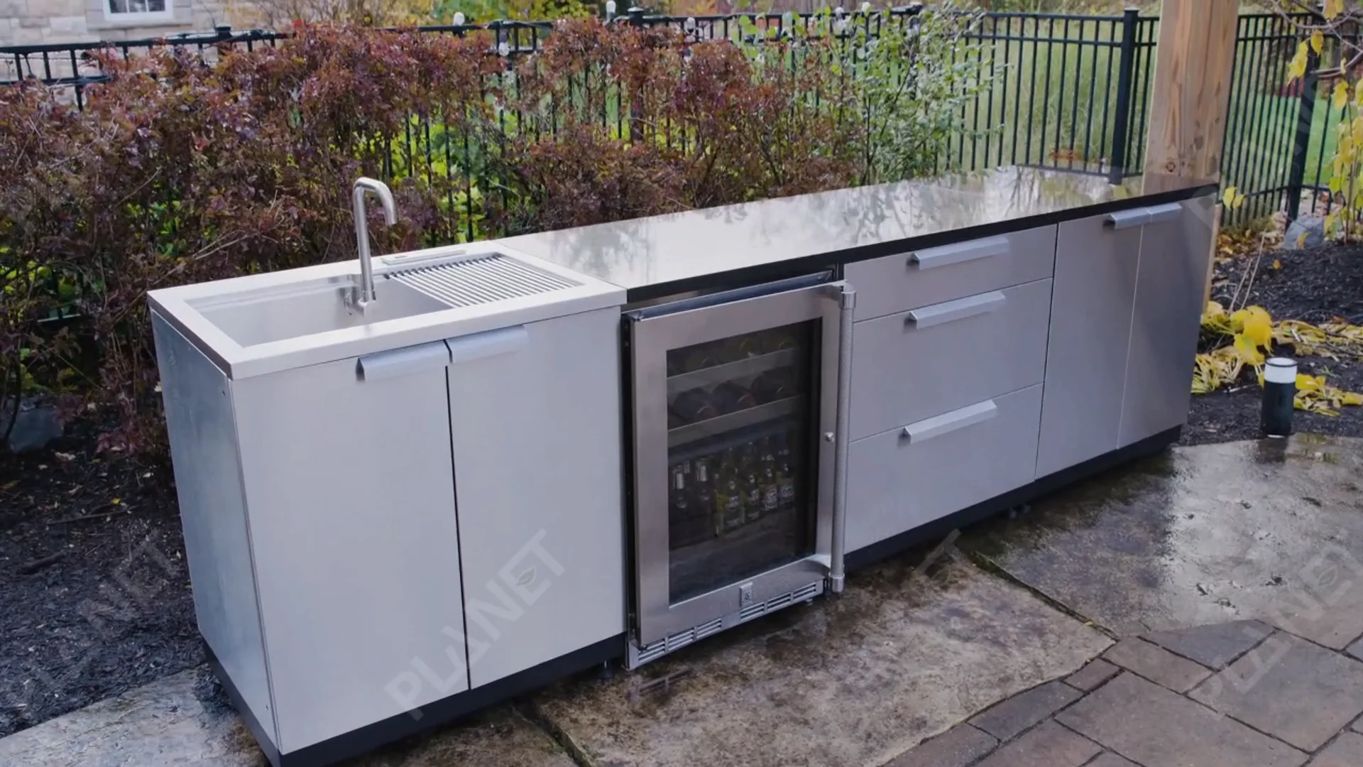 Modern Stainless Steel Outdoor Kitchen Cabinet Design In Ankara Turkey ...