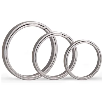 Multiple Sizes Split Side Pushing Key Rings Dog Tag Ring Edc Keychain ...