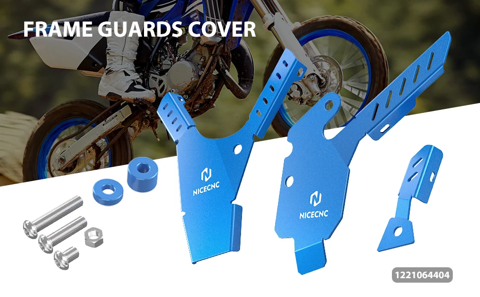 Nicecnc Left + Right Side Cnc Frame Guards Covers Protector For Yamaha ...