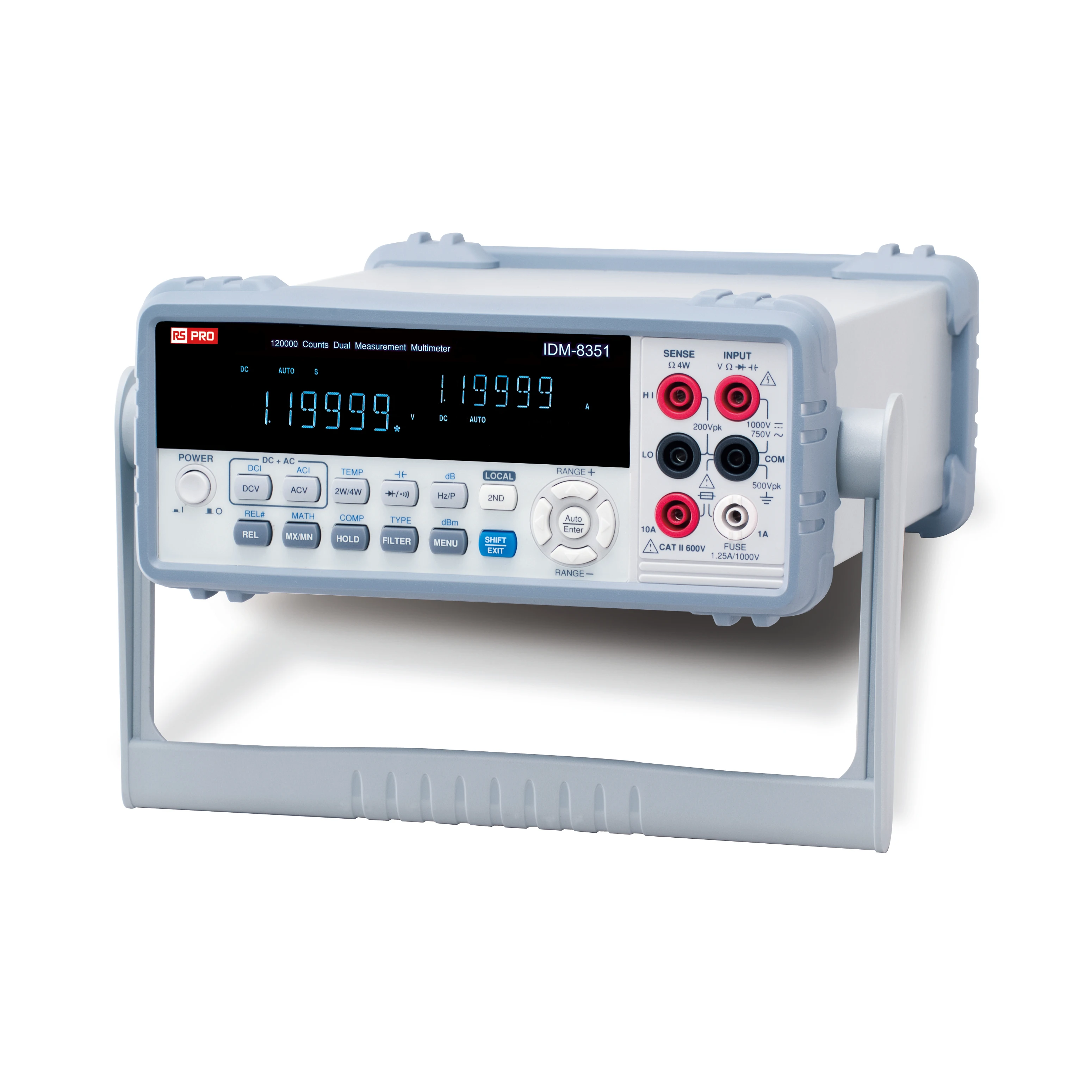 RS PRO IDM8351, Tisch Digital Multimeter, CAT II, CAT III, CAT IV 750V ...