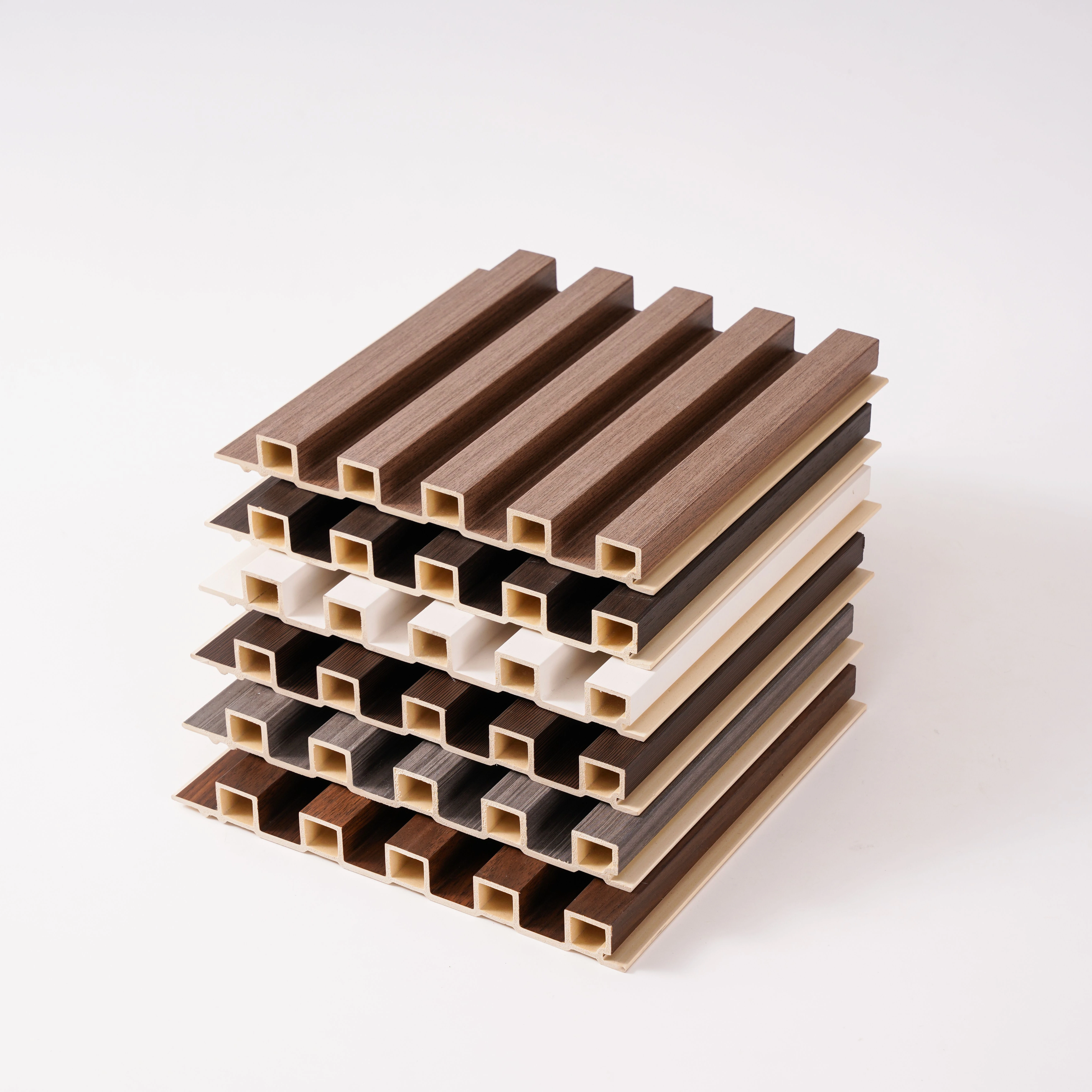 Wood Alternative Panels WPC Fluted Wall Panel 3D PVC Wall Cladding ...